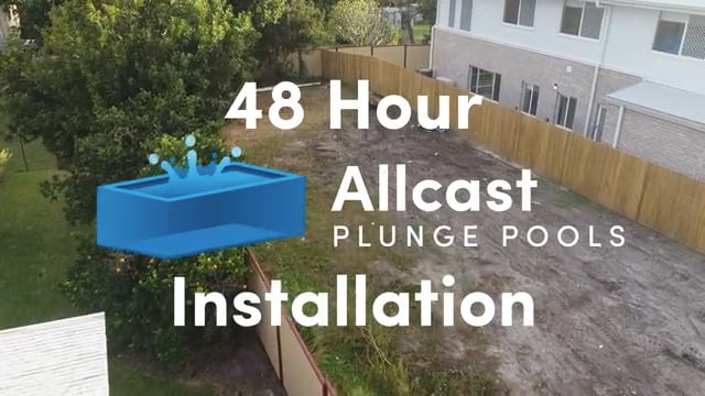 Allcast Plunge Pool installation in just 48 hours!