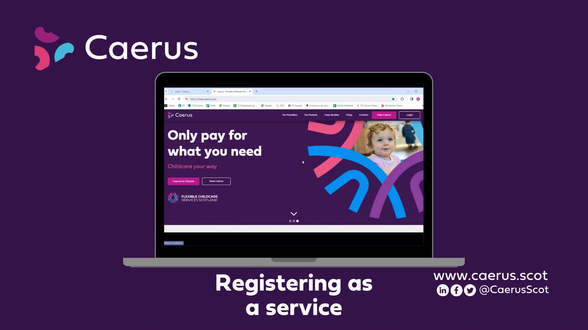 Caerus - How to register as a service on Vimeo