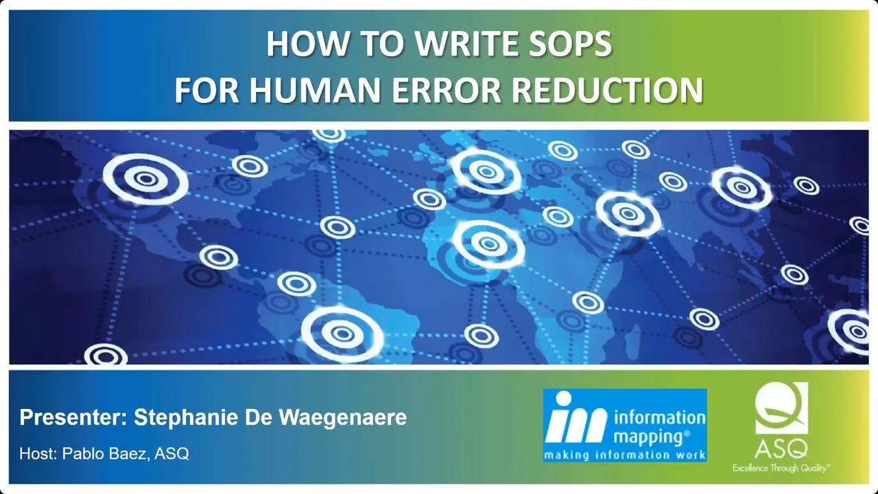 How to Write SOPs for Human Error Reduction
