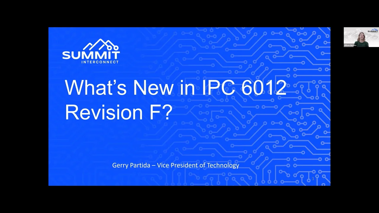 What's New in IPC 6012 Rev F? Part 2