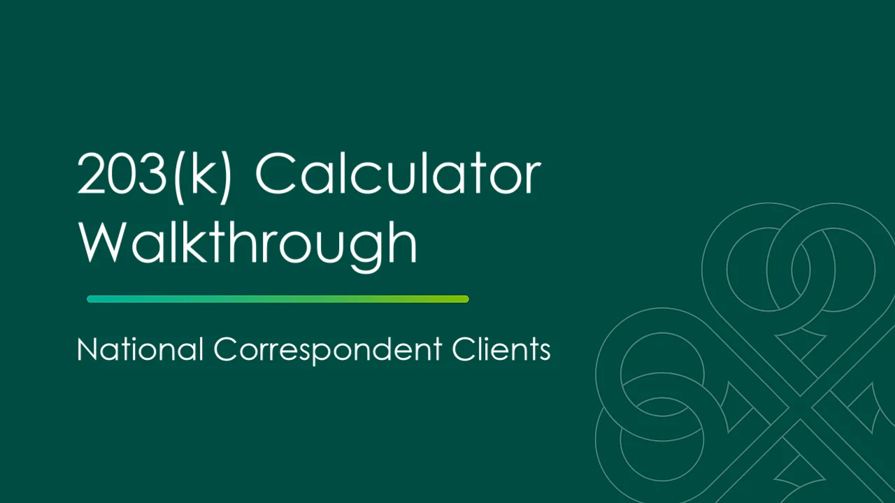 FHA 203(k) Calculator Walkthrough - Correspondent
