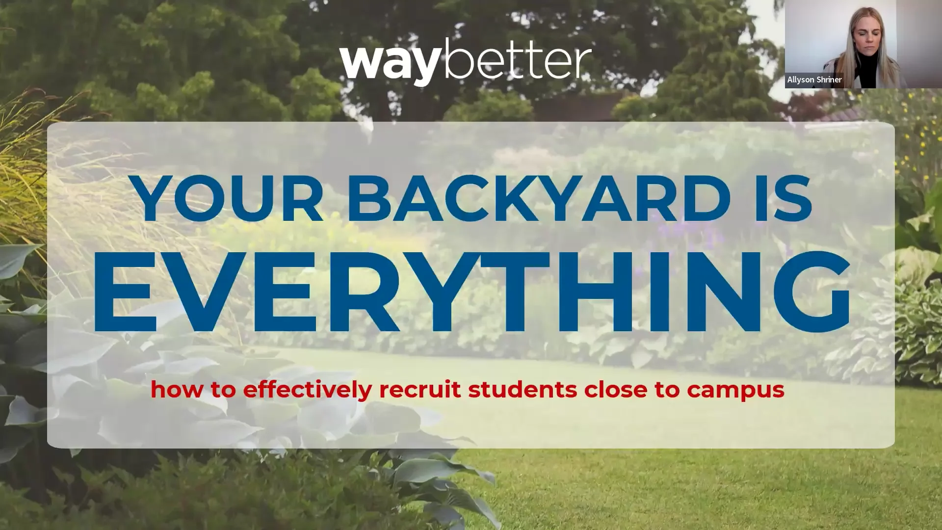 Your Backyard Is Everything on Vimeo