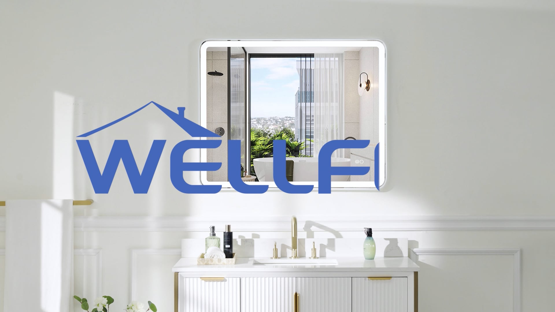 Soft Corners LED Bath Mirror with Lights, Defogger, Dimmer, 24"x32 ...