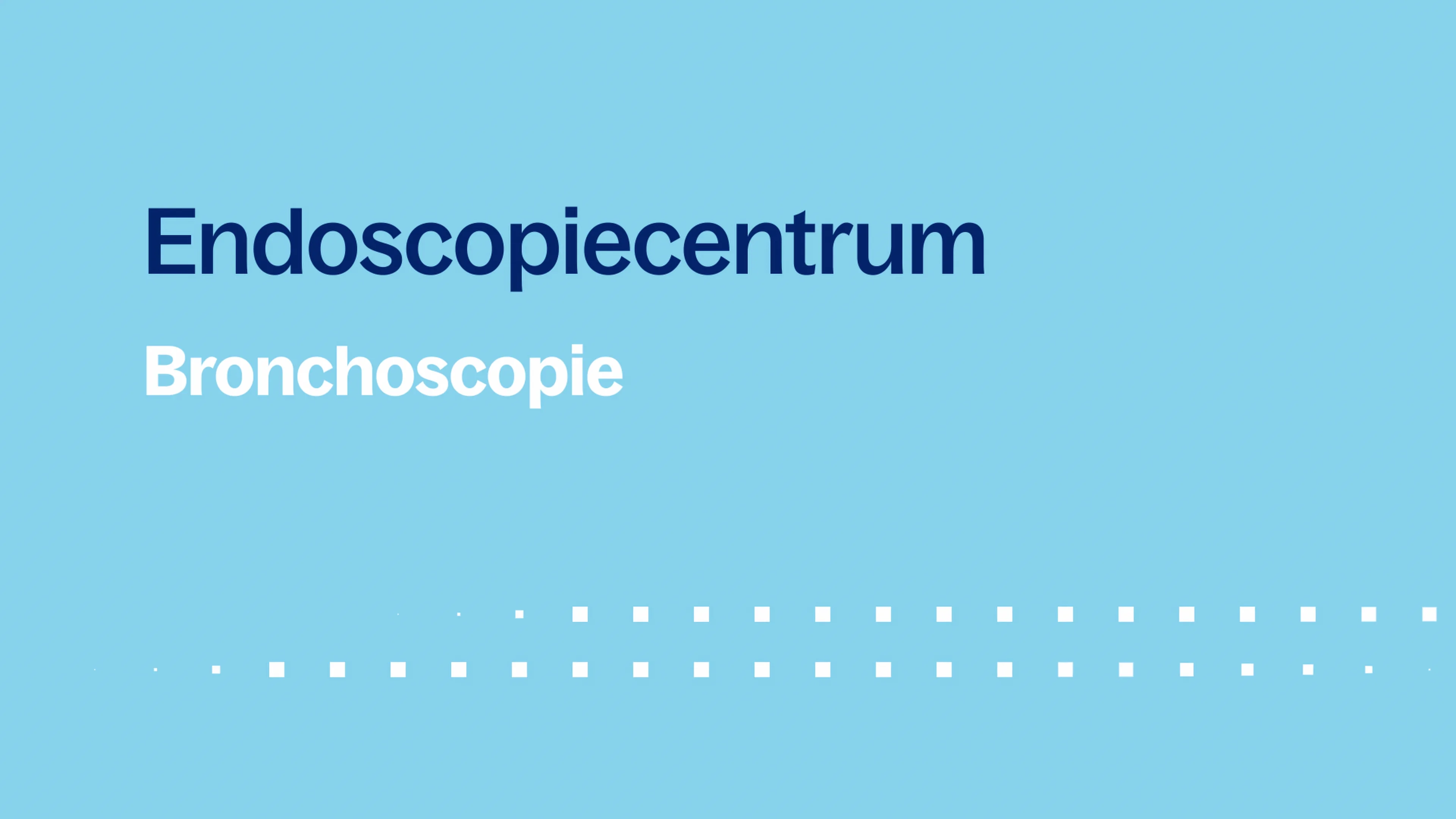 Endoscopiecentrum - Bronchoscopie, video 1