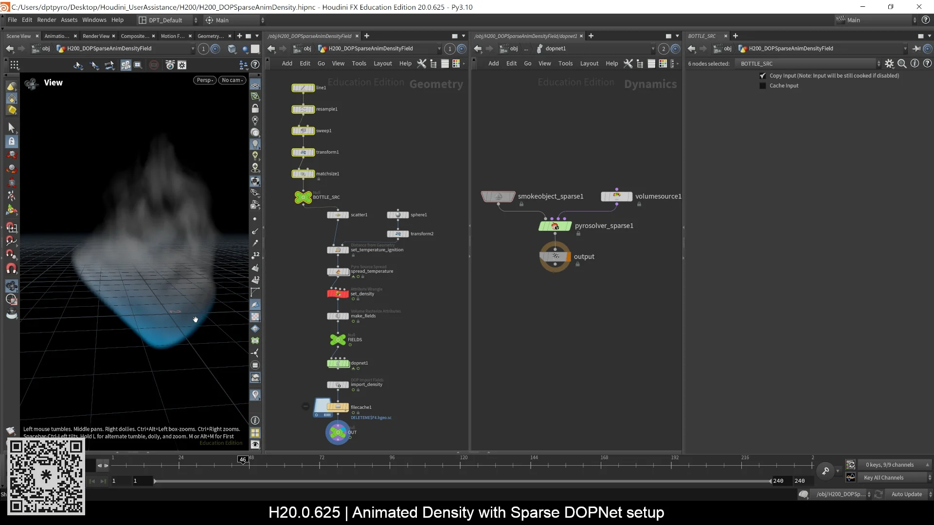 H200 | DOP Sparse Animated Density