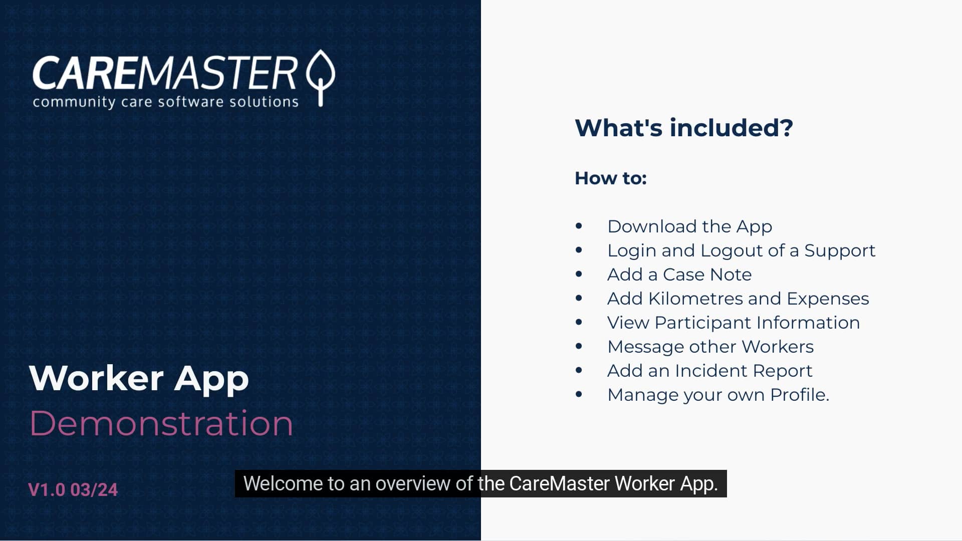 CareMaster Worker App on Vimeo
