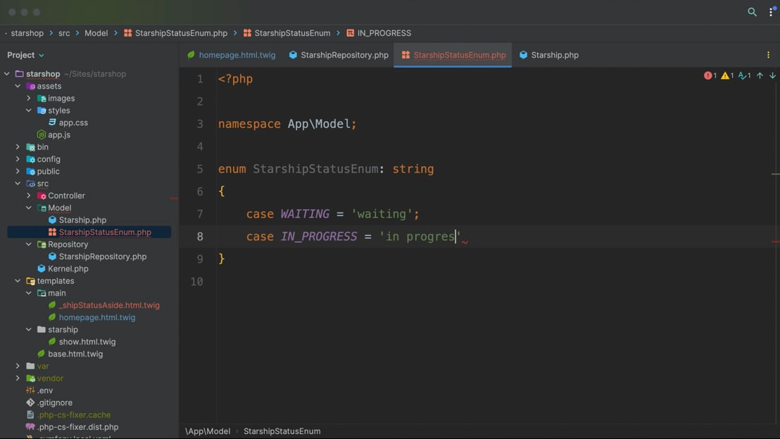 PHP Enums > Cosmic Coding with Symfony 7 | SymfonyCasts PHP Enums > Cosmic Coding with Symfony 7 | SymfonyCasts