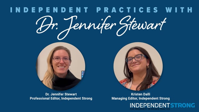 An In-Depth 'Look' at Dr. Stewart's New Practice - Independent Strong