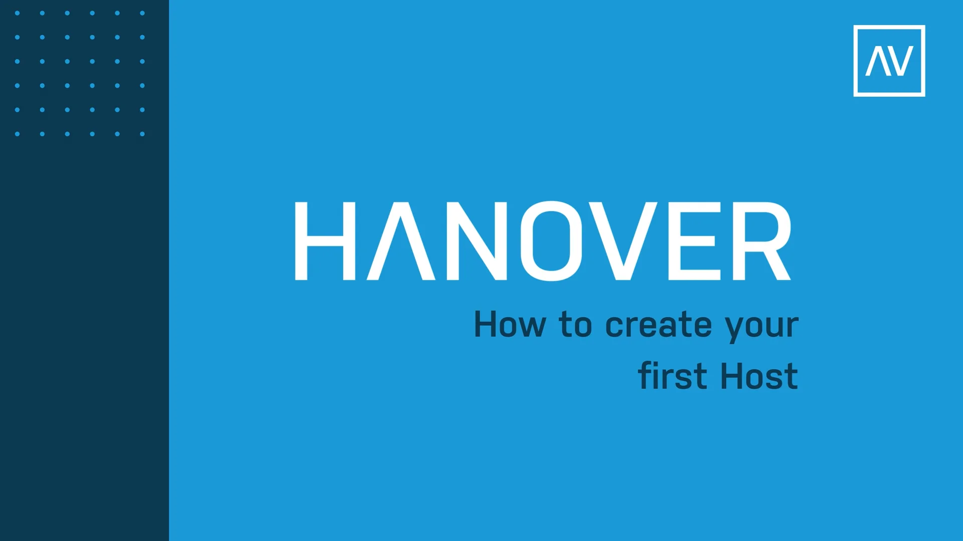 How to create your first Host on Vimeo