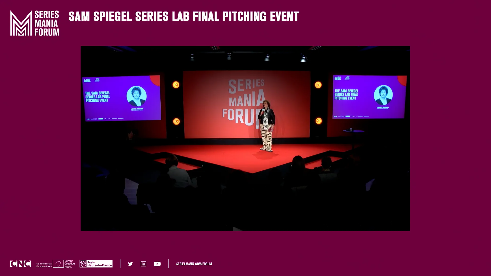 Sam Spiegel Series Lab pitching event at Series Mania 2024 on Vimeo