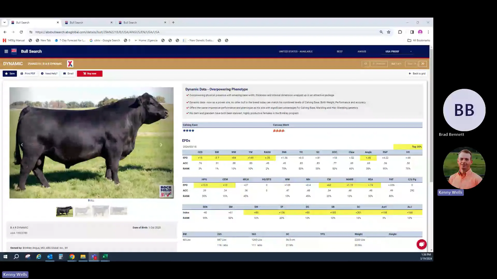 Beef Team Videos - Progeny Reports With Brad Bennett - March 2024 on Vimeo
