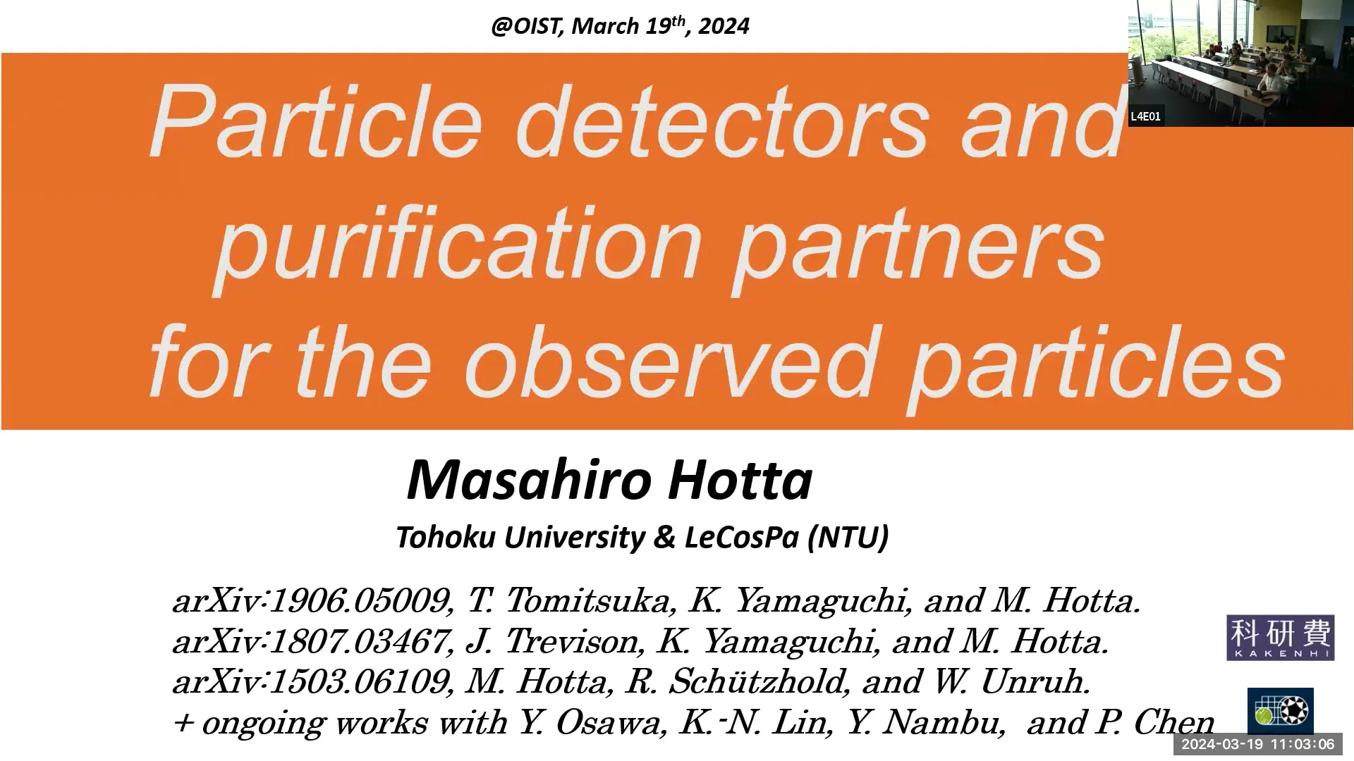 Masahiro Hotta (Tohoku University) on Vimeo