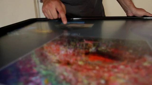 Touch Tables & Multitouch Walls - HapticGlas on Vimeo
