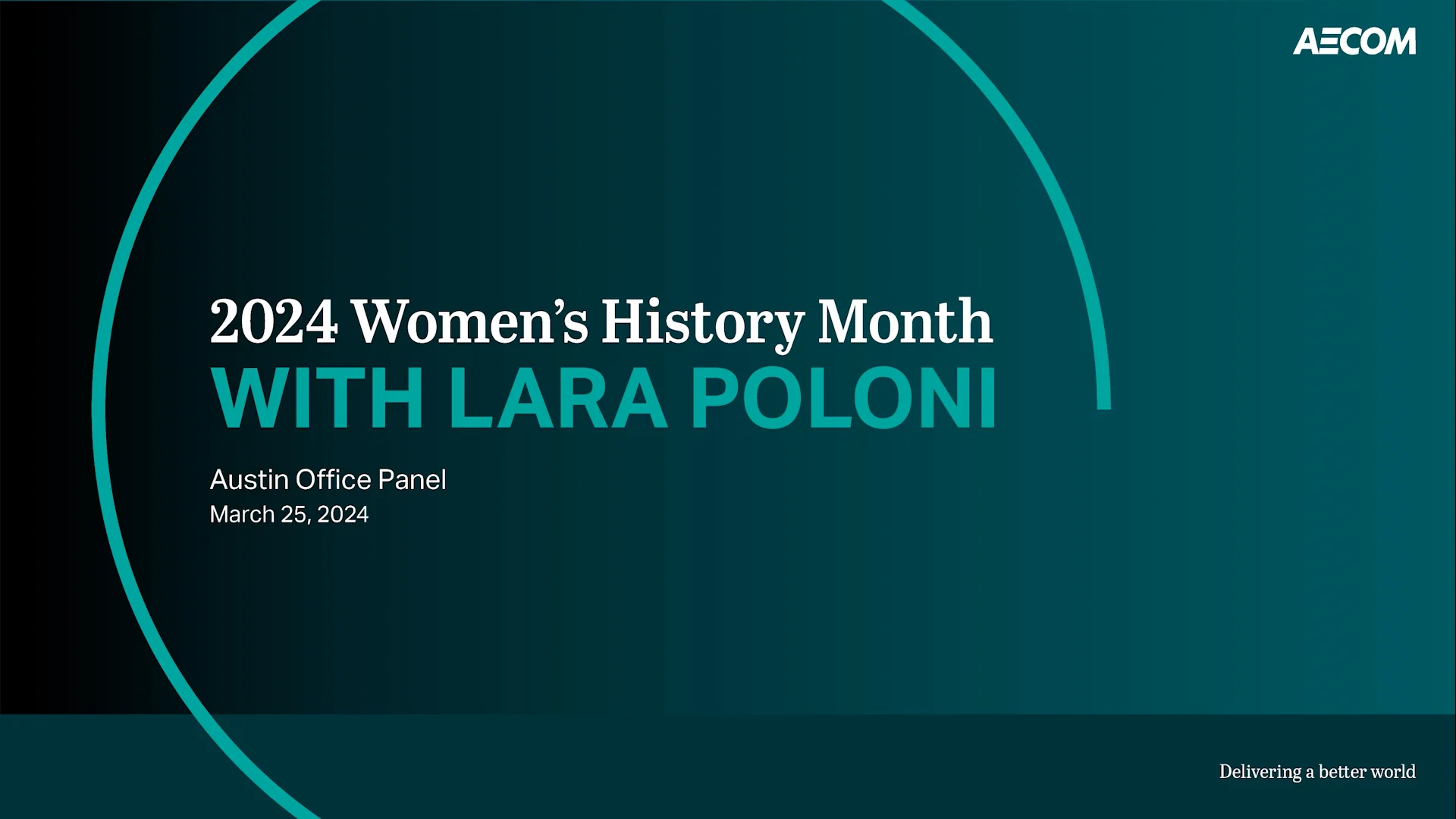2024 Womens History Month with Lara Poloni
