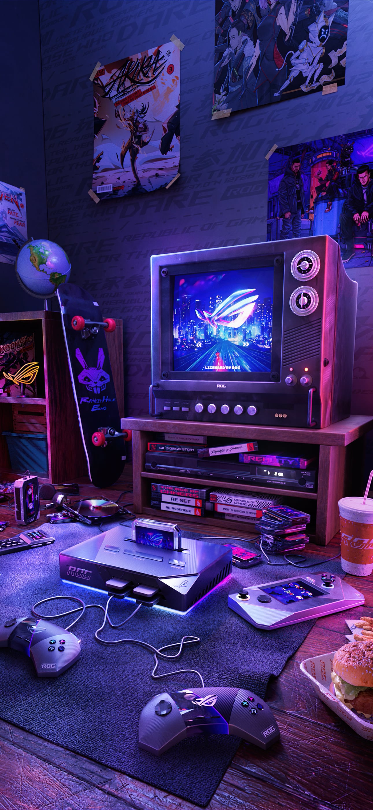 ROG Wallpaper Design｜RETRO RE:imagined