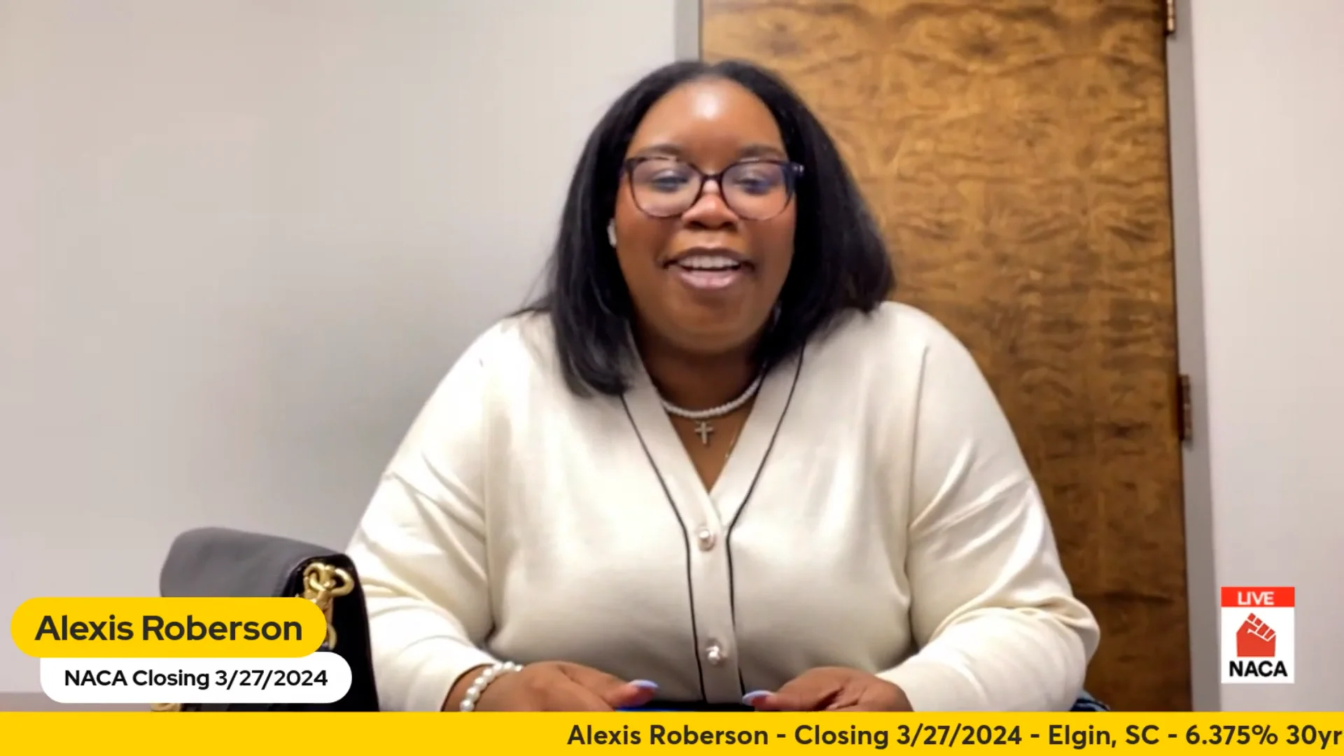 Alexis Roberson March 27, 2024 NACA LIVE Closing Testimonial Elgin, SC ...