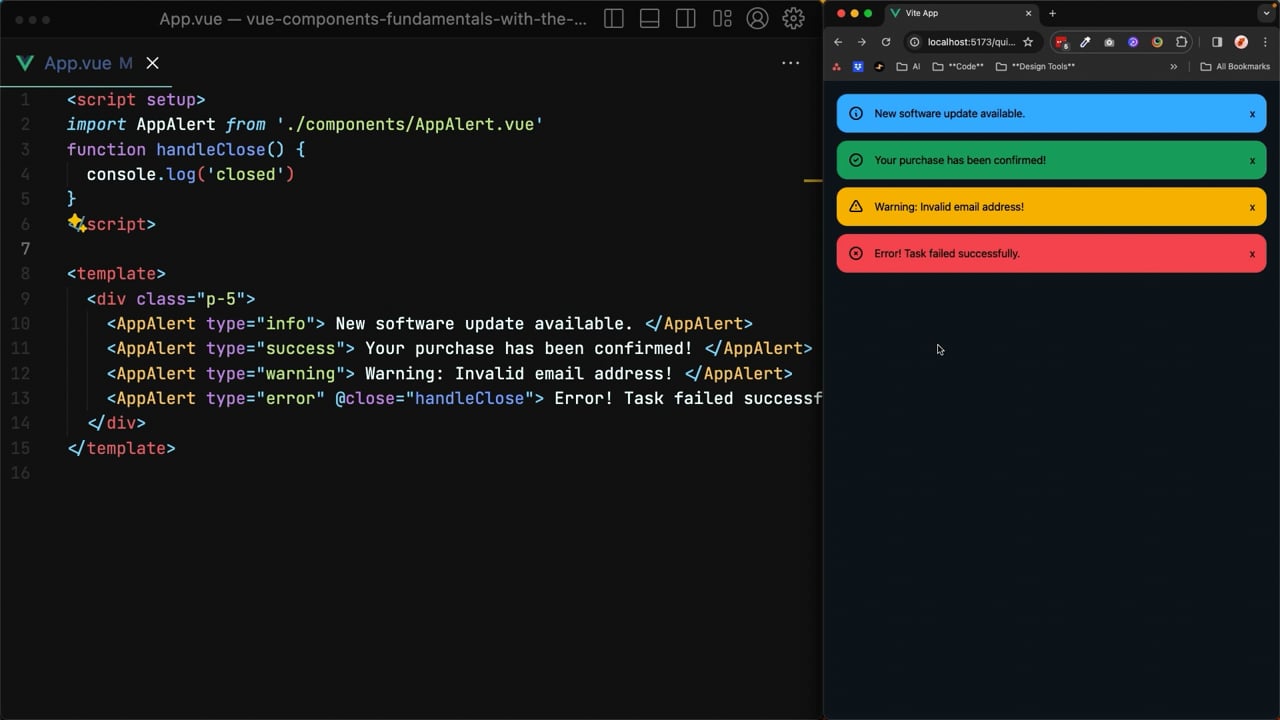 Build an Alert Vue Component - A Vue.js Lesson From our Vue.js... Build an Alert Vue Component - A Vue.js Lesson From our Vue.js...