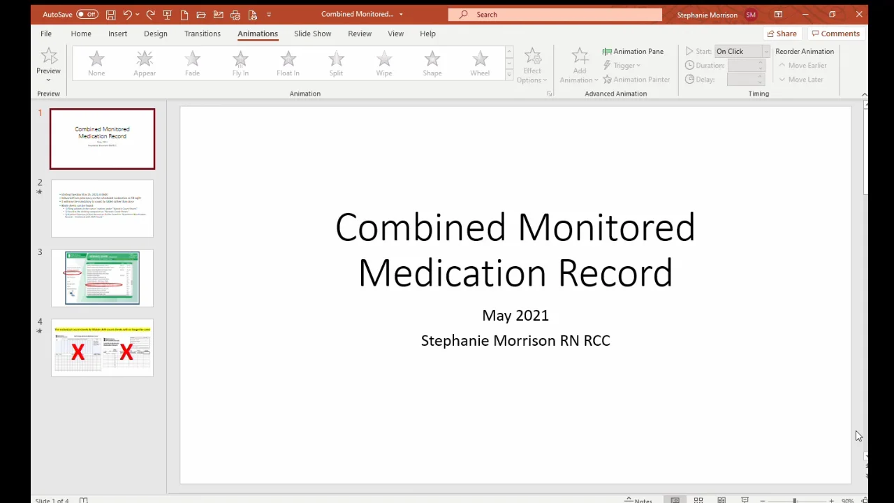 NEW Narcotic Count Sheets - May 2021 on Vimeo