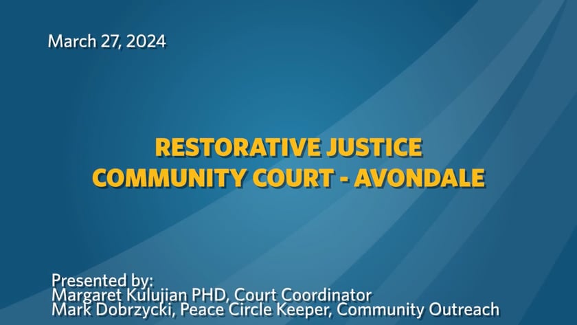 Restorative Justice Community Courts - Chicago Volunteer Legal Services