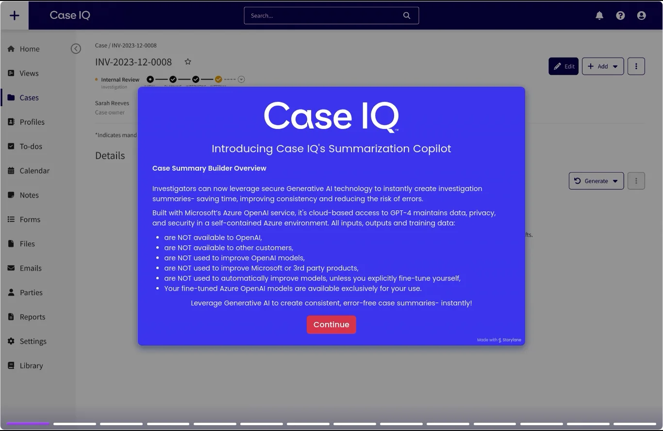 Watch Case IQ's New AI-Powered Summarization Copilot in Action!
