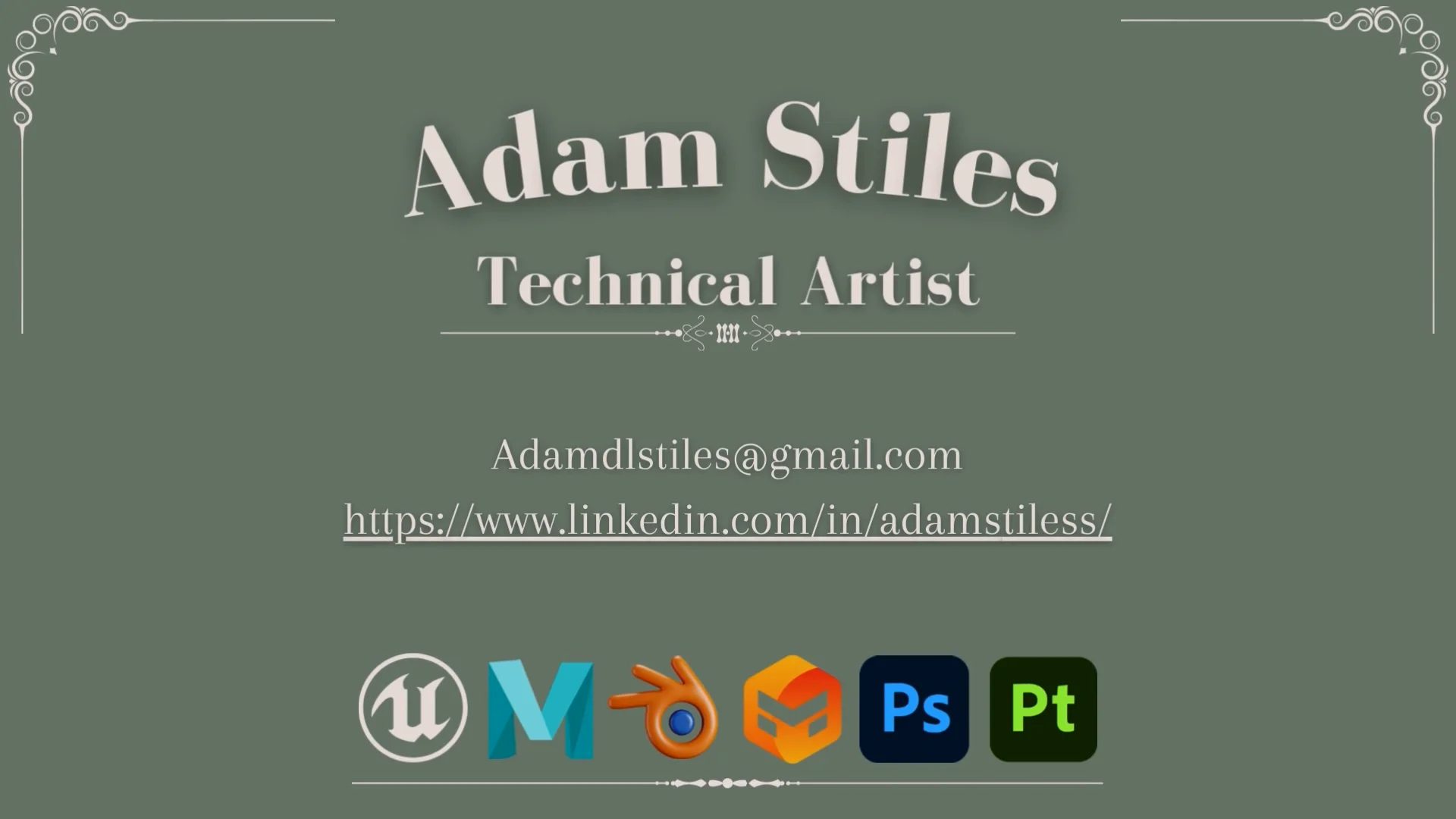 Adam Stiles Technical Artist Demo Reel