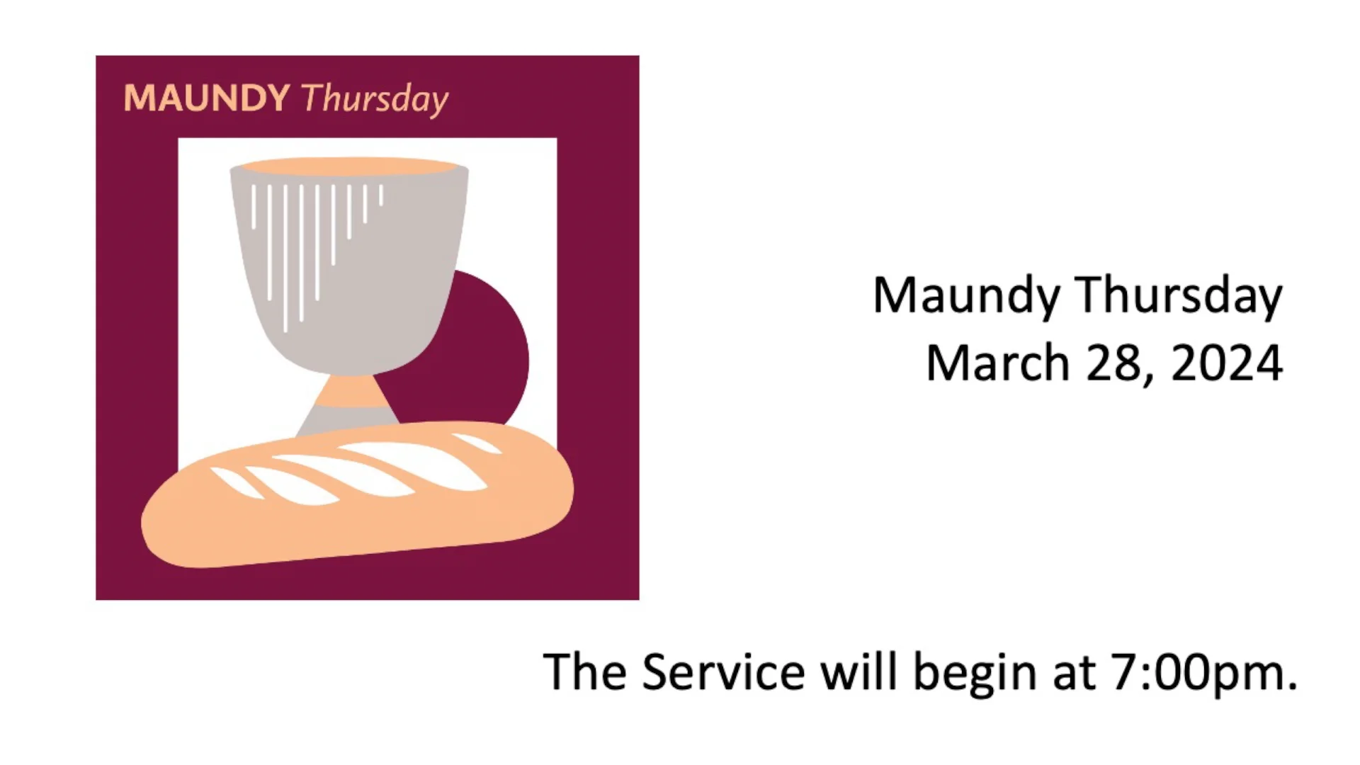 Maundy Thursday on Vimeo