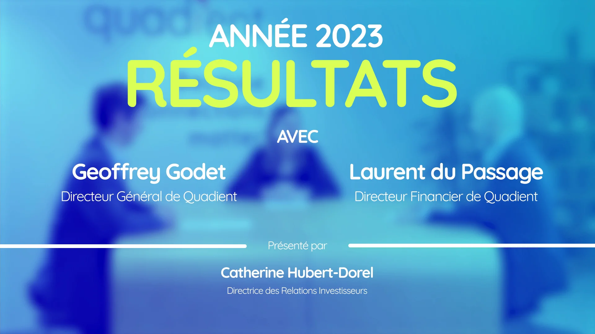Geoffrey Godet, Laurent du Passage et Catherine Hubert-Dorel explorent ...