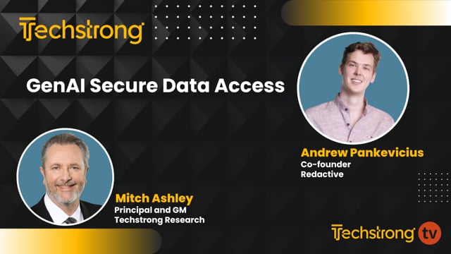 GenAI Secure Data Access with Redactive's Andrew Pankevicius - Techstrong TV