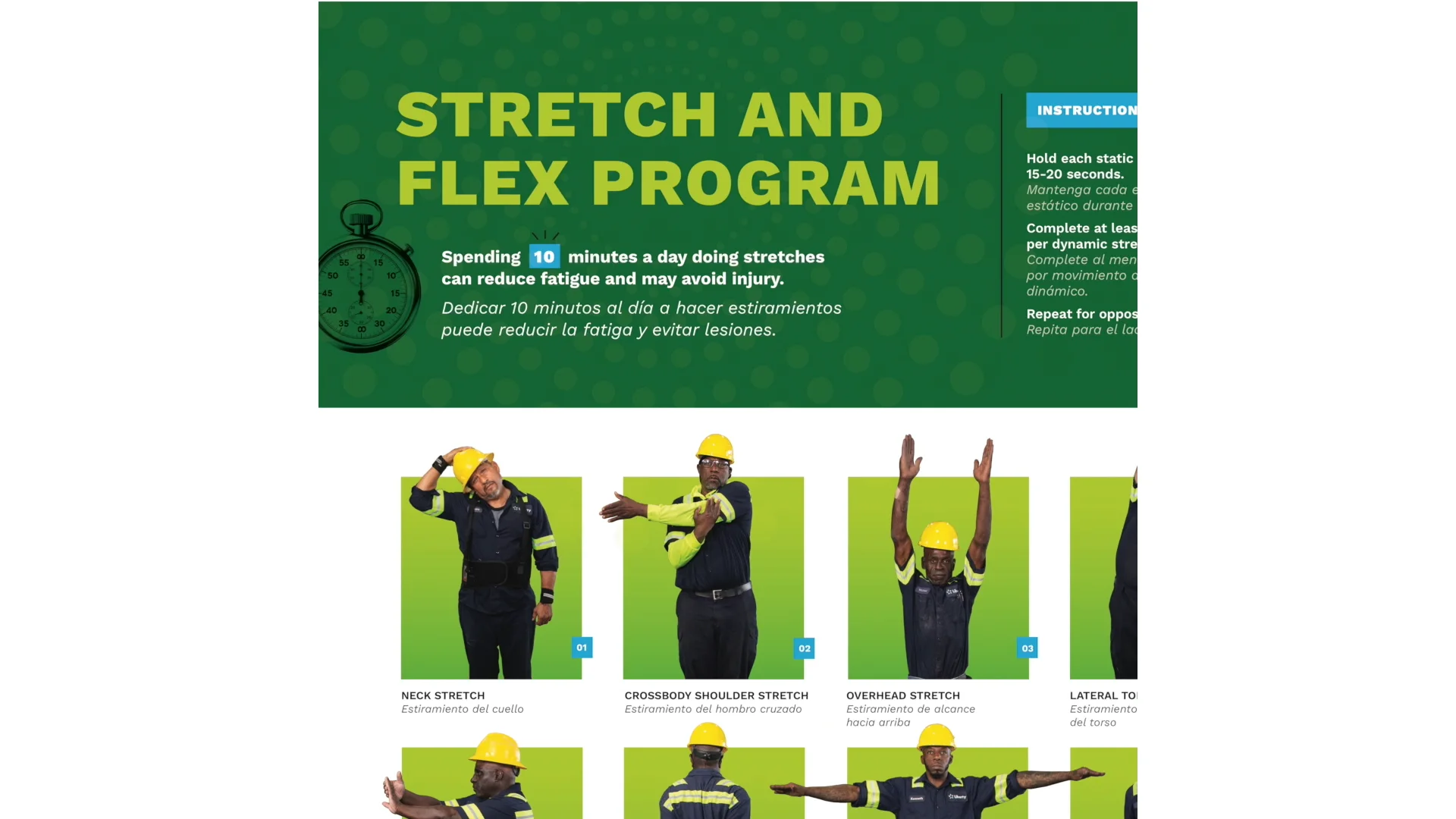 Daily Stretch and Flex Program -- Liberty Tire Recycling on Vimeo