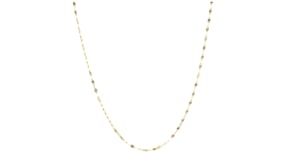 Italian 1.5mm 18kt Yellow Gold Lumachina-Chain Necklace