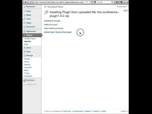 The Conference Plugin App Demo On Vimeo