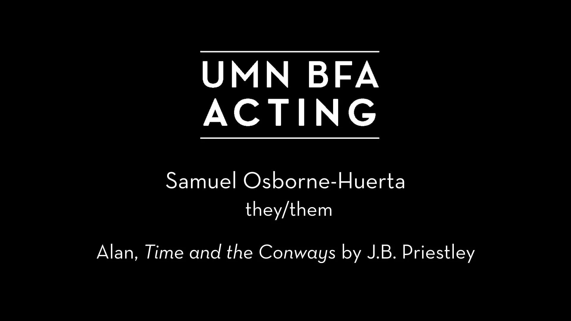Samuel Osborne-Huerta - Alan on Vimeo