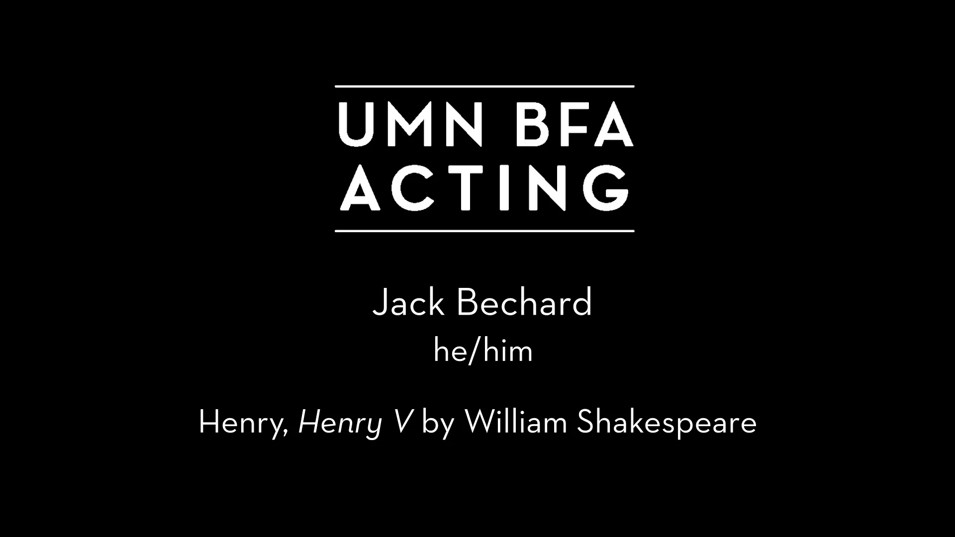 Jack Bechard - Henry on Vimeo