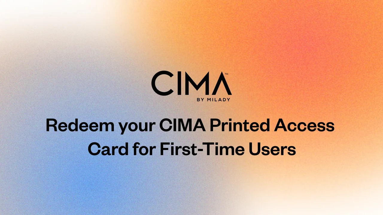 Redeem Your CIMA Printed Access Card for First-Time Users