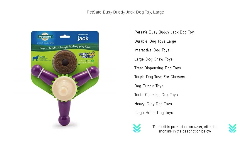 PetSafe Busy Buddy Jack Dog Toy, Large on Vimeo