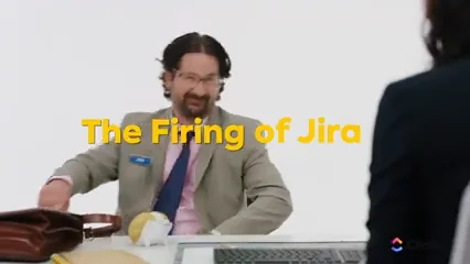 Jira gets fired by ClickUp - Exit Interview commercial advertisement (240p)