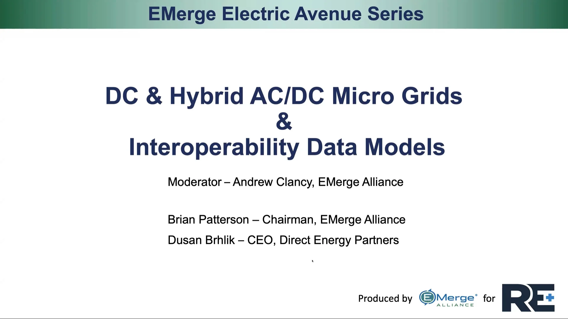 New Technical Standards for DC, Hybrid AC/DC and IDM Models on Vimeo