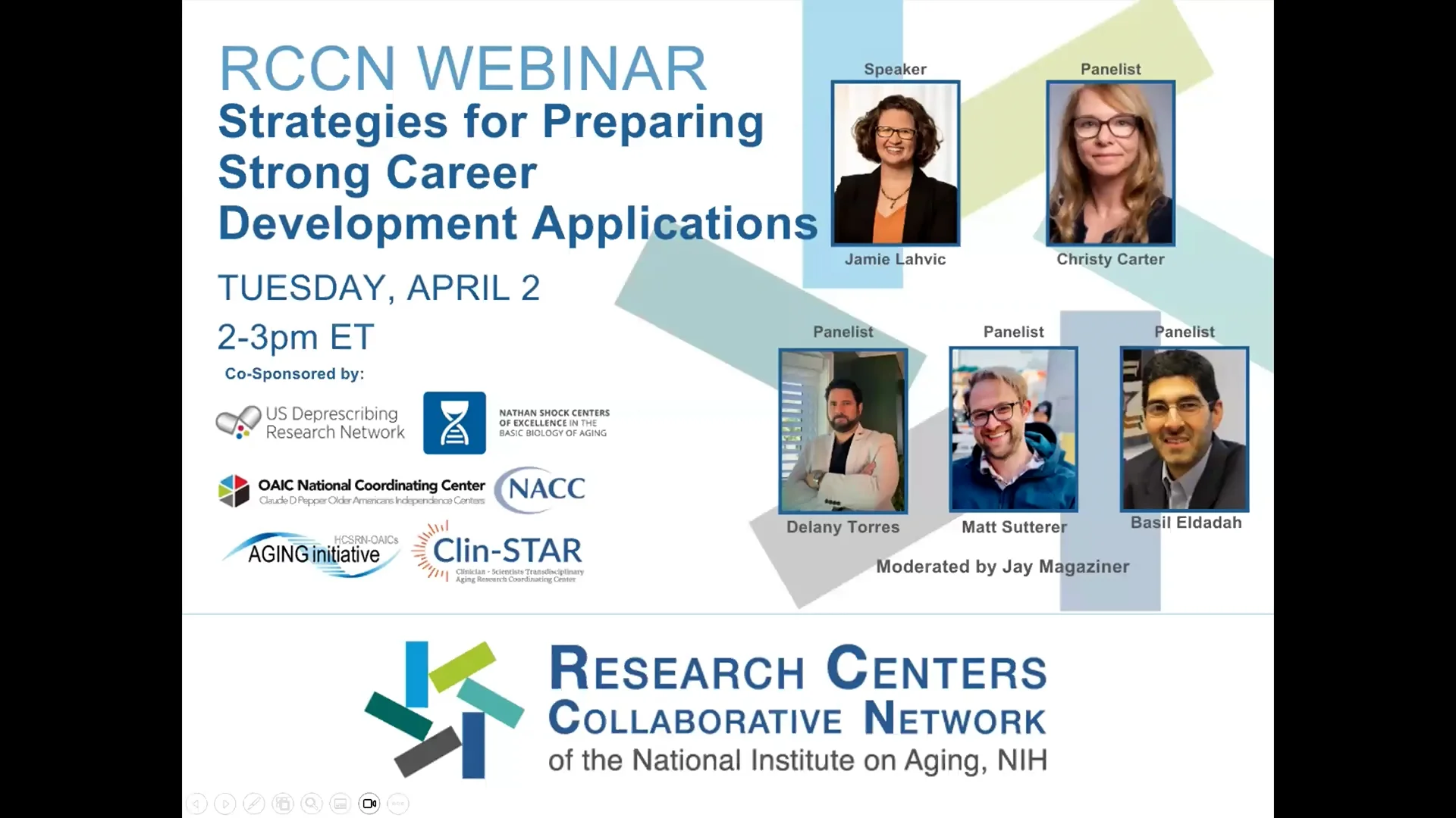 RCCN Webinar: Strategies for Preparing Strong Career Development ...