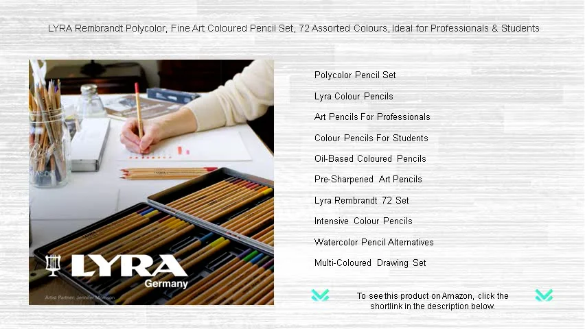 LYRA Rembrandt Polycolor, Fine Art Coloured Pencil Set, 72 Assorted ...
