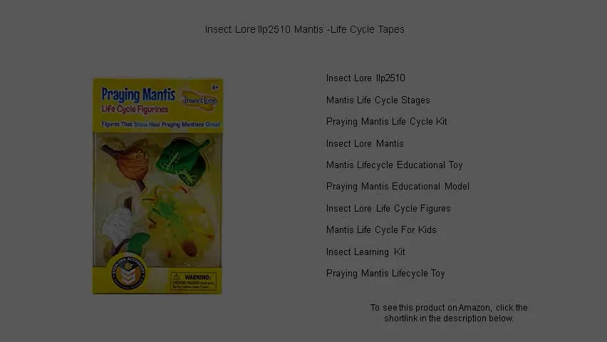 Insect Lore Ilp2510 Mantis -Life Cycle Tapes on Vimeo