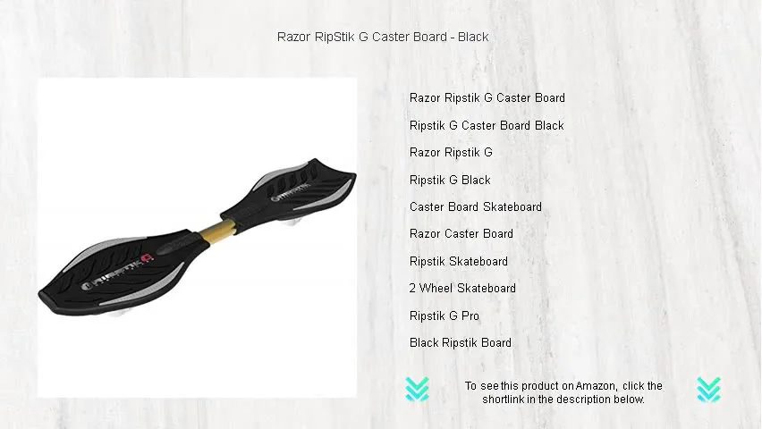 Razor RipStik G Caster Board - Black on Vimeo