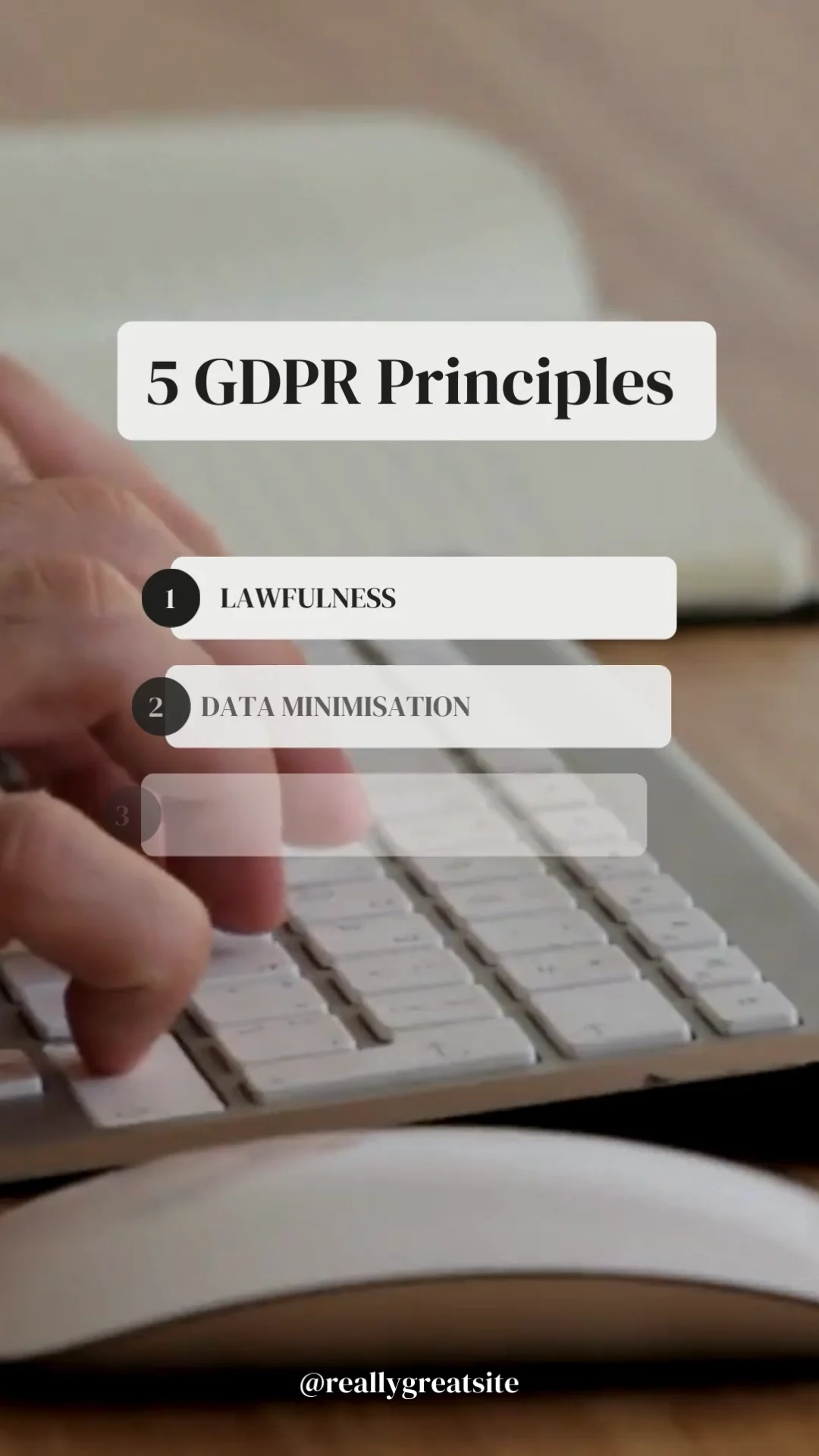 5 GDPR Principles on Vimeo