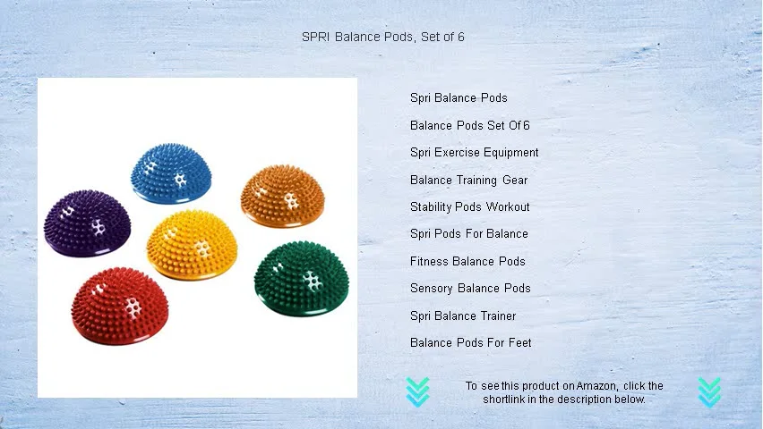SPRI Balance Pods, Set of 6 on Vimeo