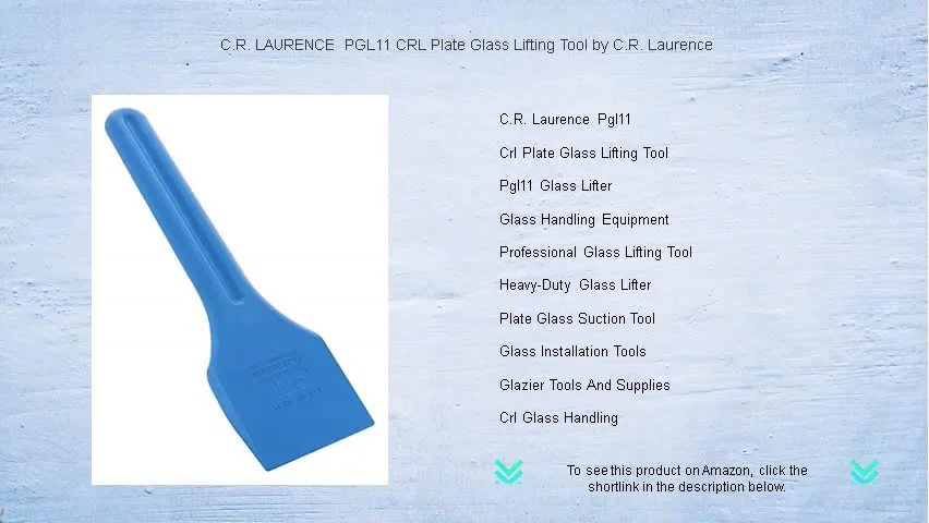 C.R. LAURENCE PGL11 CRL Plate Glass Lifting Tool by C.R. Laurence on Vimeo