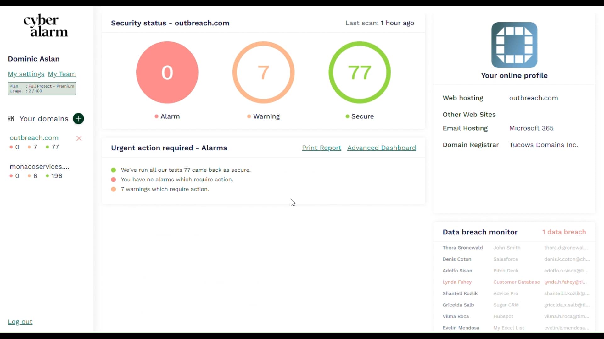 Cyber Alarm Demo on Vimeo