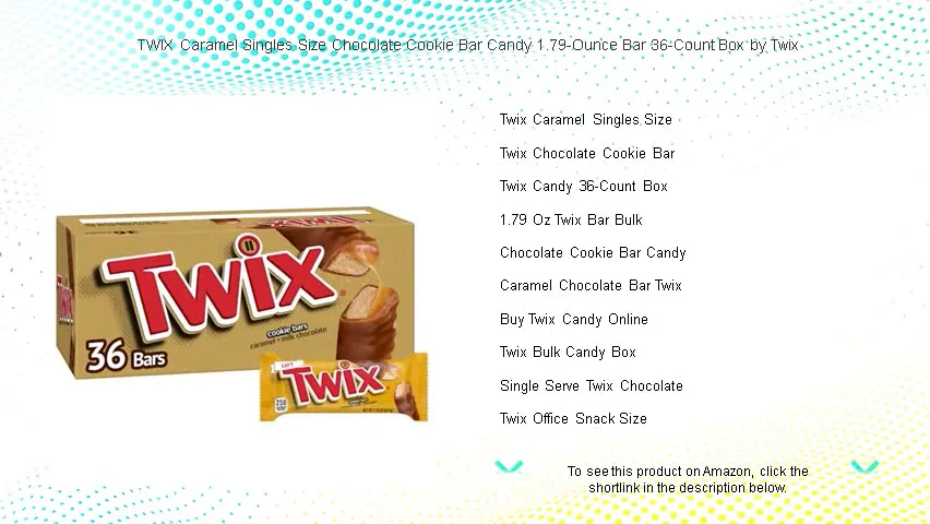 TWIX Caramel Singles Size Chocolate Cookie Bar Candy 1.79-Ounce Bar 36 ...