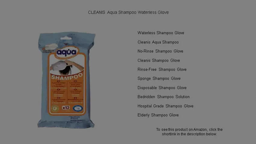 CLEANIS Aqua Shampoo Waterless Glove on Vimeo