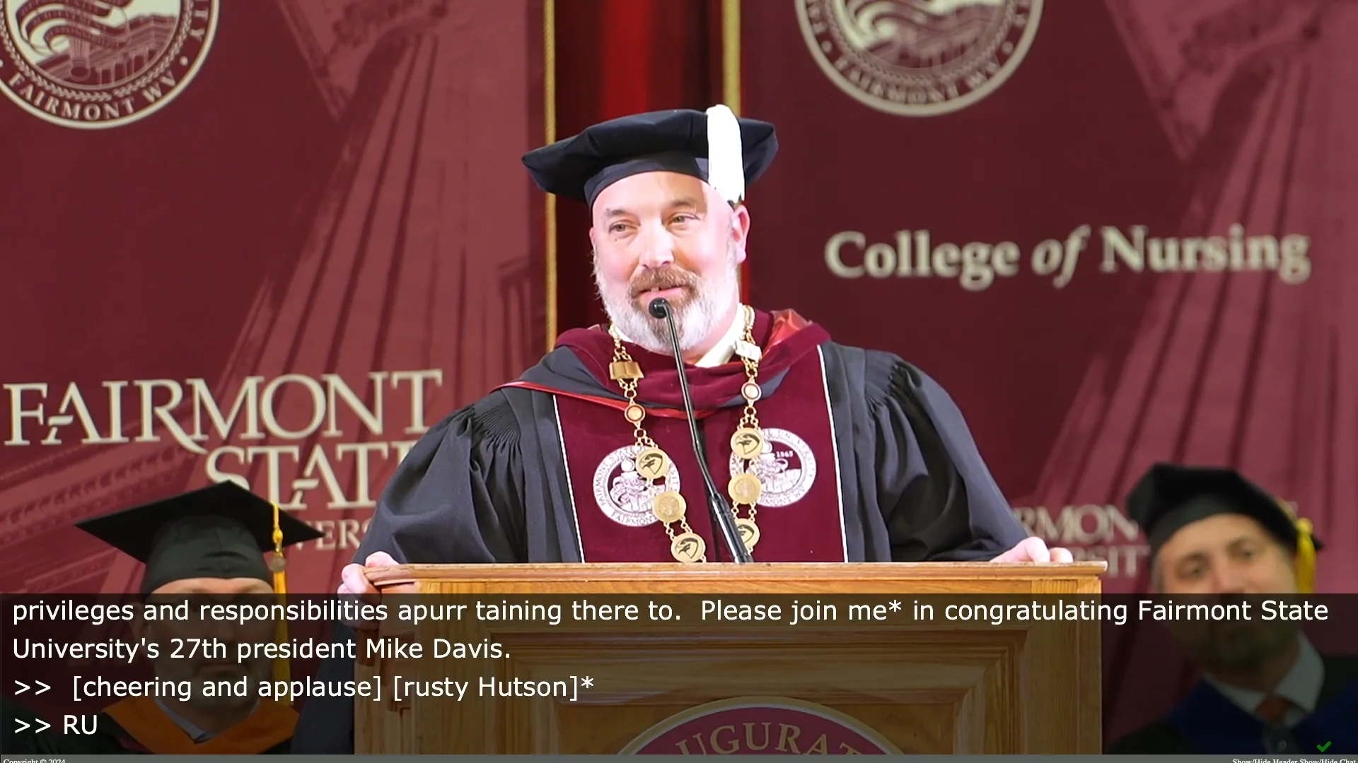 Dr. Michael Davis Inaugural Address