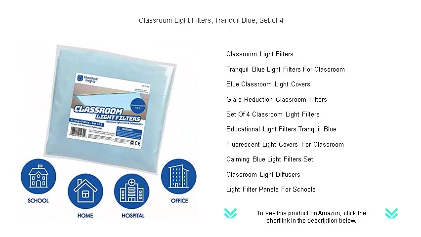 Classroom Light Filters, Tranquil Blue, Set of 4 on Vimeo