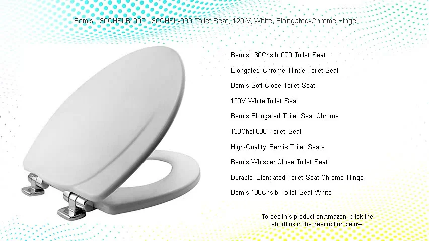 Bemis 130CHSLB 000 130CHSL-000 Toilet Seat, 120 V, White, Elongated ...